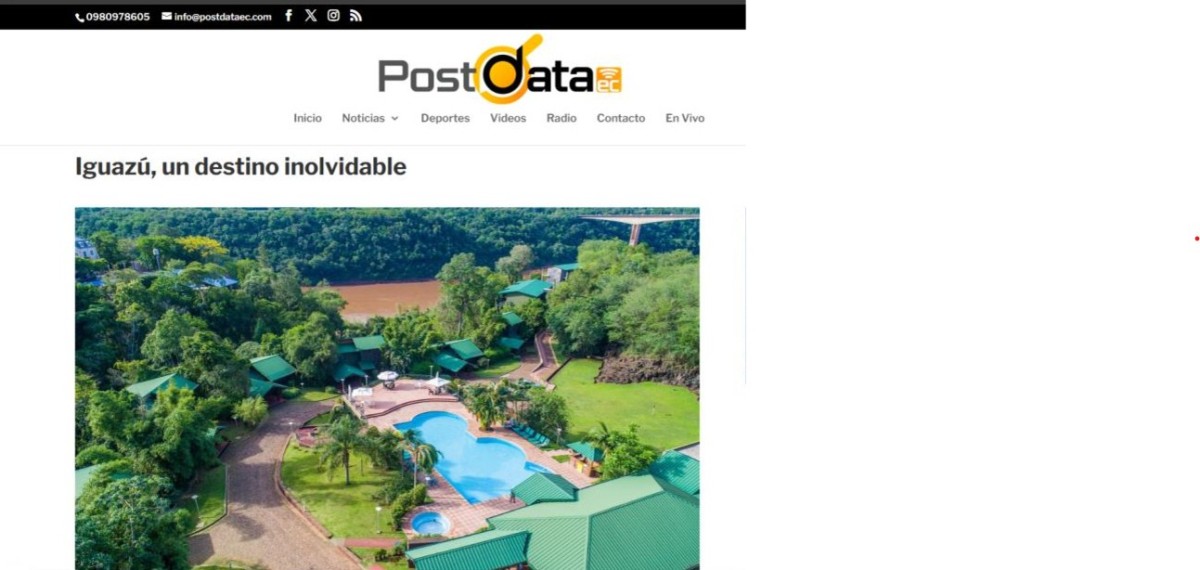 🗞️Nota de prensa en el Diario digital «Posdata» - Visit Iguazú